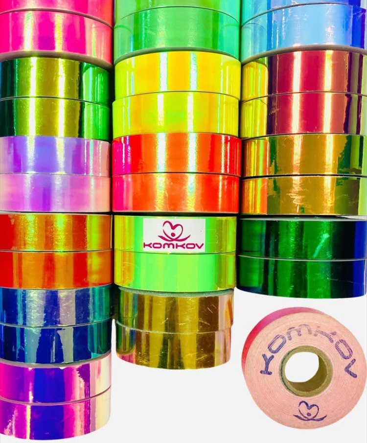 Decorative tapes for rhythmic gymnastics and dancing - KOMKOV